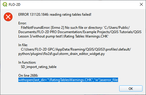 Rating Table Warning Error · Issue #803 · FLO-2DSoftware/qgis-flo-2d-plugin · GitHub