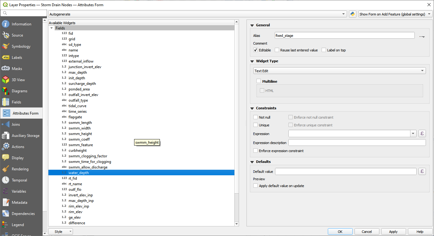 water depth to fixed stage · Issue #856 · FLO-2DSoftware/qgis-flo-2d-plugin · GitHub