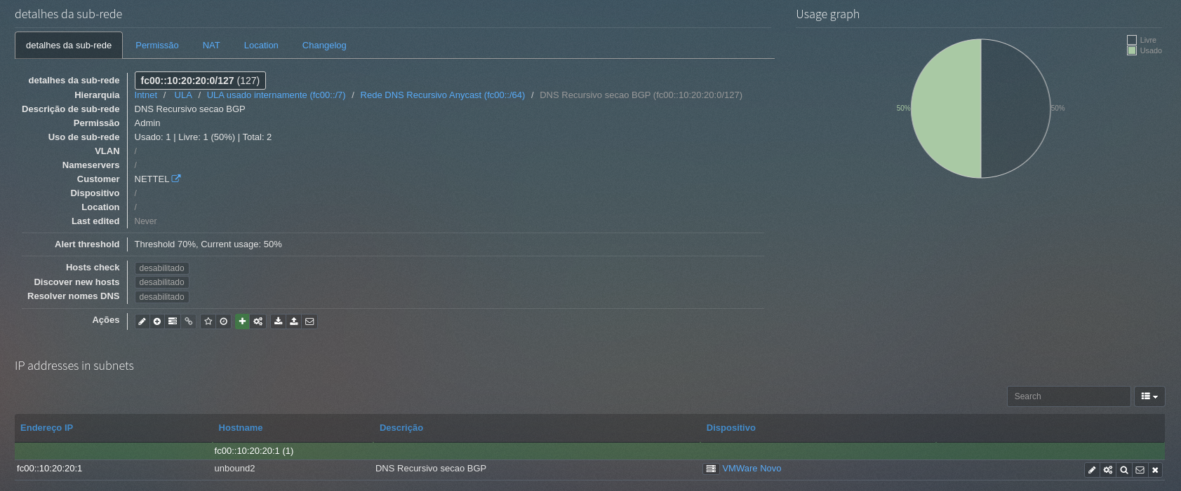 Error calculating IPv6 subnet /127 · Issue #3416 · phpipam/phpipam · GitHub