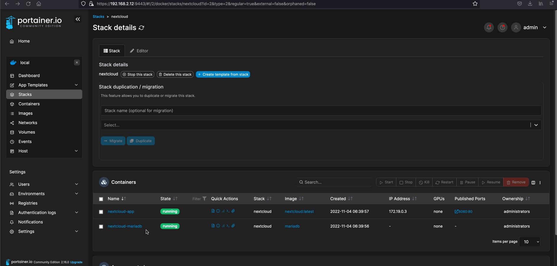 Unable to stop stack · Issue #7991 · portainer/portainer · GitHub