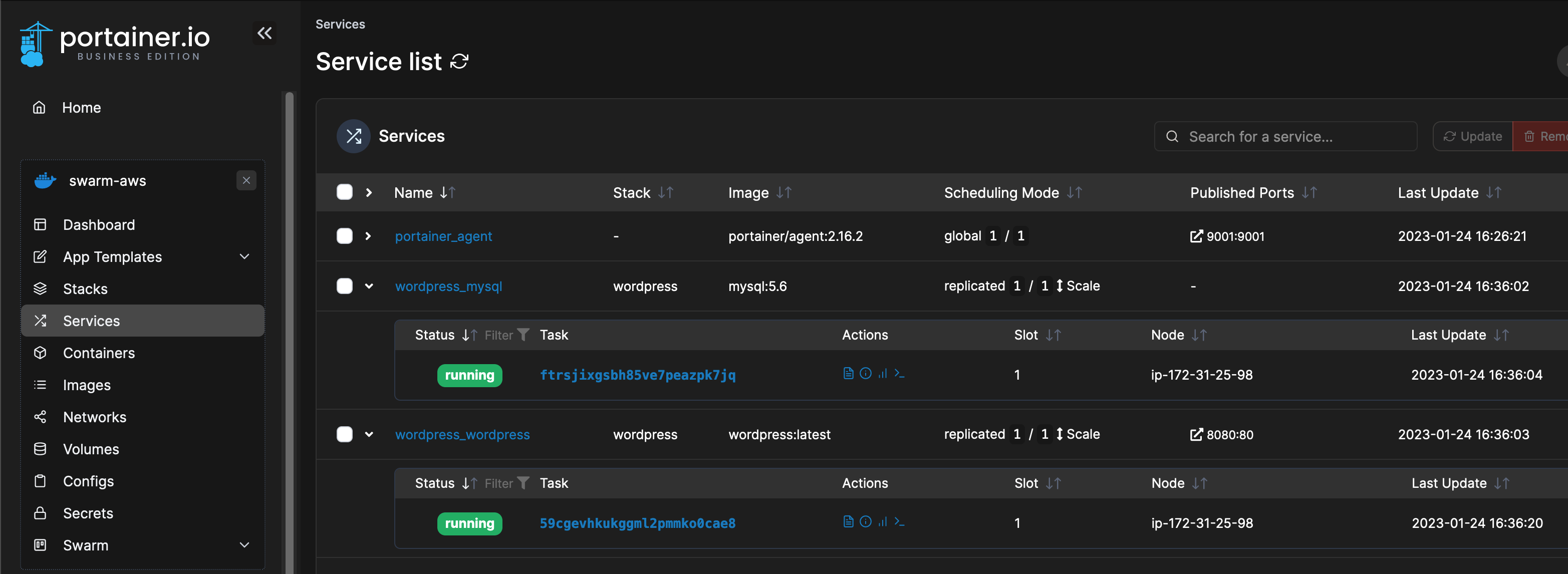 Statistic for ARM64 container on AWS EC2 · Issue #8383 · portainer/portainer · GitHub