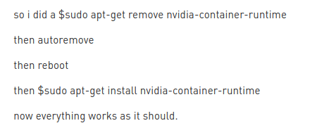 Error while run Apollo_5.0? docker/scripts/dev_start.sh: line 335: type: nvidia-docker: not ...