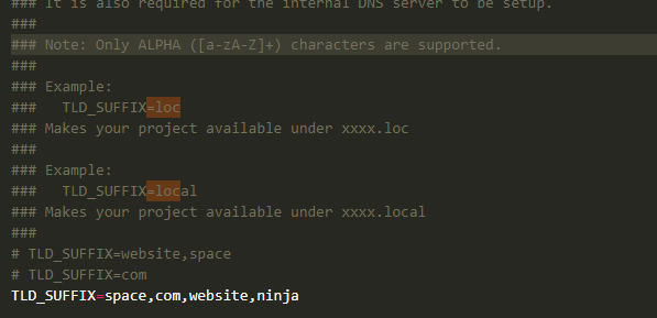Add support multiple TLD_SUFFIX · Issue #139 · cytopia/devilbox · GitHub
