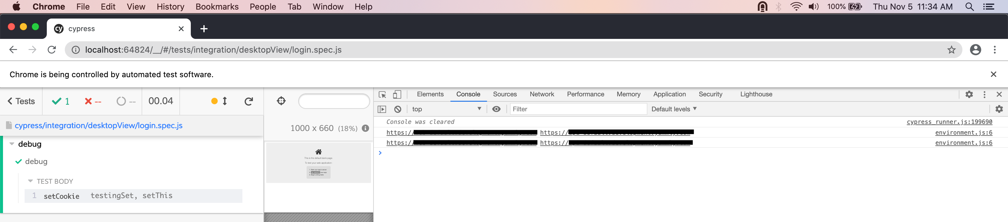 Cypress.Cookies.debug(true); doesn't print out cookie get/set logs · Issue #9099 · cypress-io ...