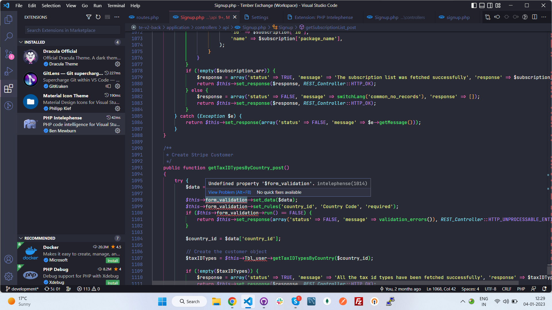 Undefined property $form_validation while it's already defined · Issue #2408 · bmewburn/vscode ...