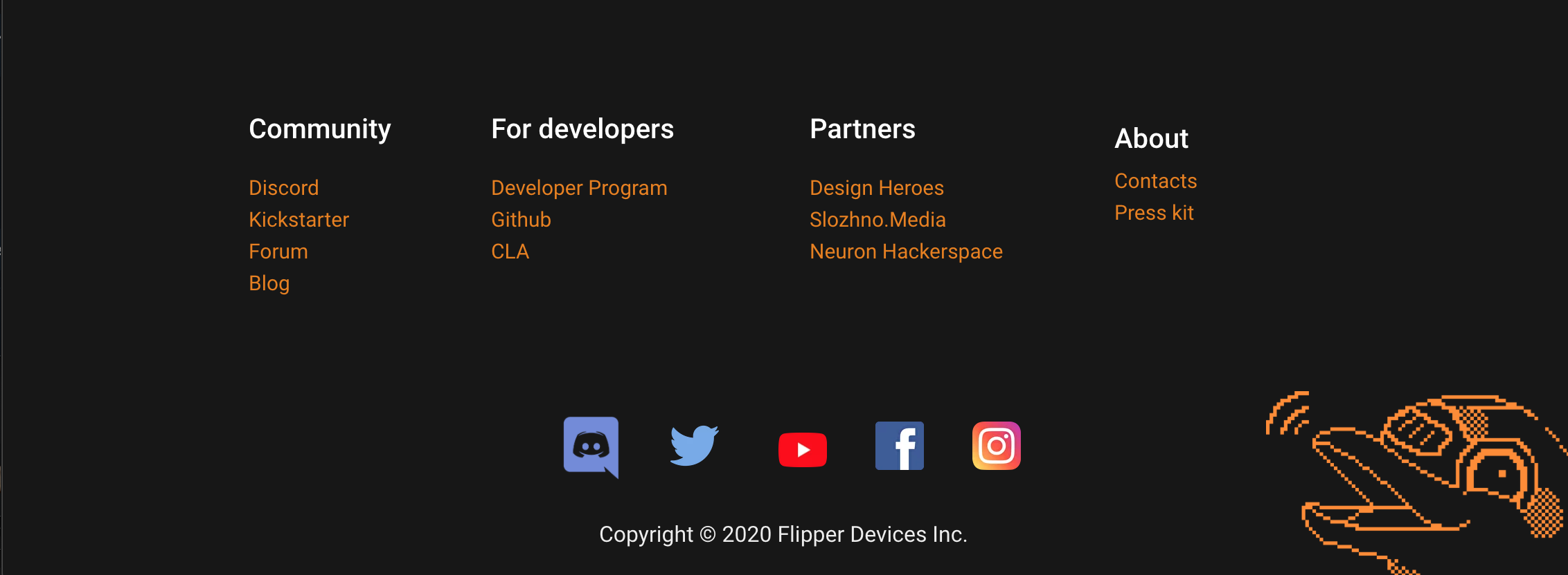 Переделать футер в соответствии с основным сайтом · Issue #3 · flipperdevices/Casper-flipper ...