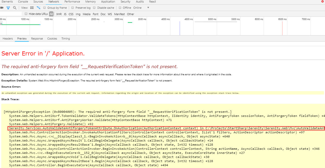 strange error with Serenity · Issue #3846 · serenity-is/Serenity · GitHub