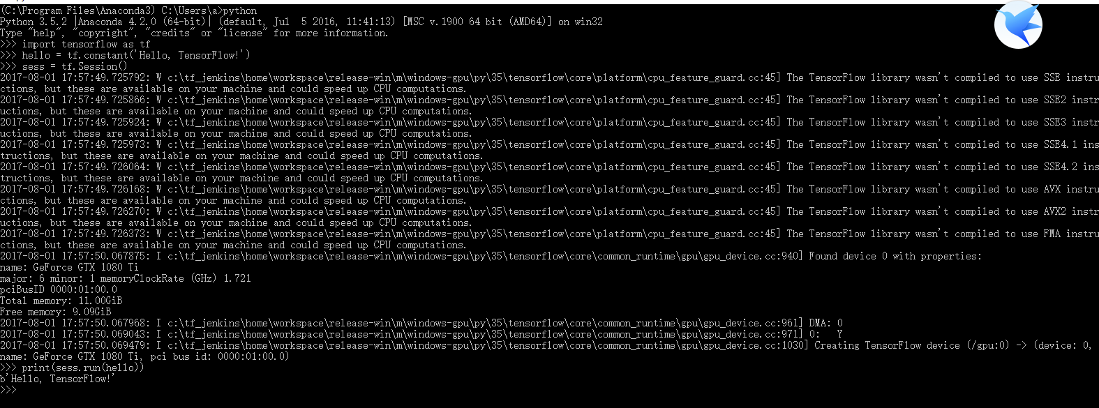 Can Not Use Tensorflow In Jupyter Notebook · Issue 2712 · Jupyter