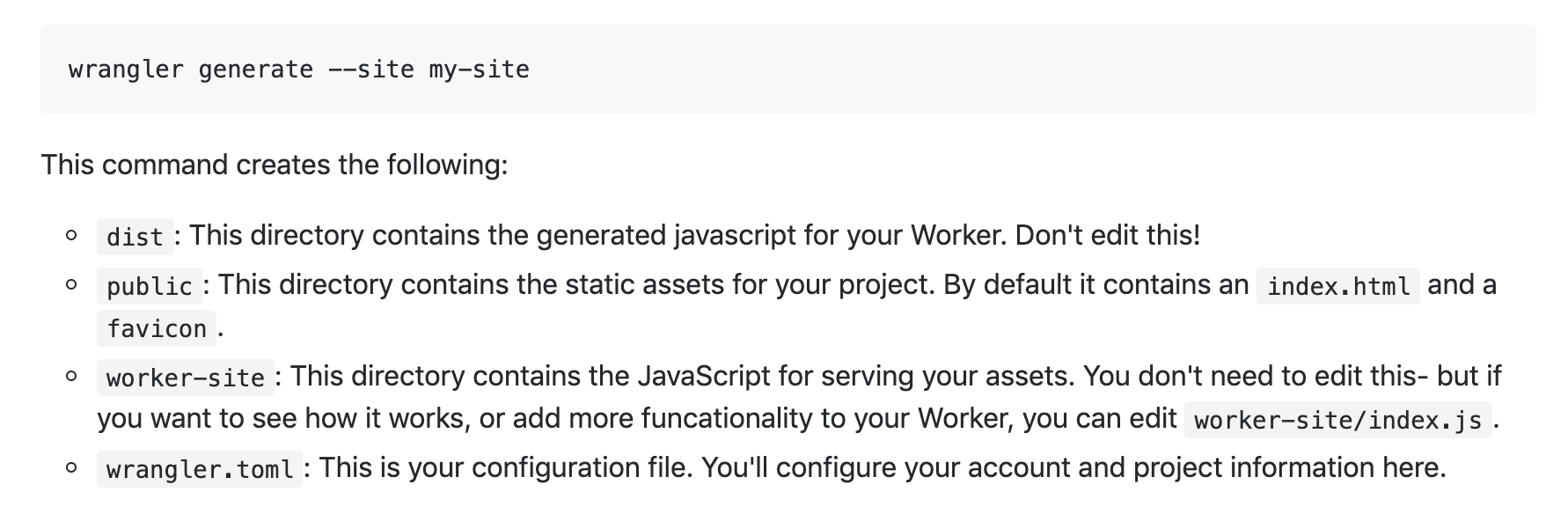 Minor documentation issue with `wrangler generate` · Issue #397 · cloudflare/workers-docs · GitHub