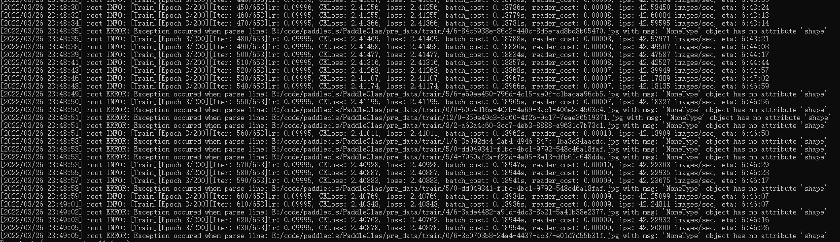 'NoneType' object has no attribute 'shape' · Issue #1787 · PaddlePaddle ...