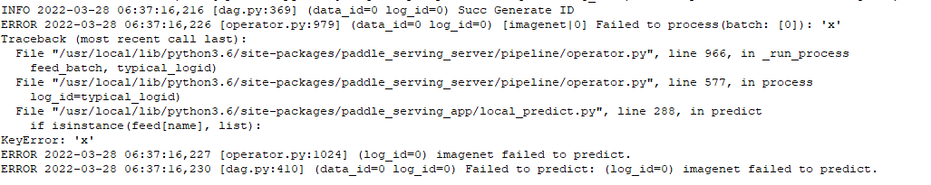 使用paddleserving 部署ResNet101_vd_serving报错 · Issue #1792 · PaddlePaddle/PaddleClas · GitHub