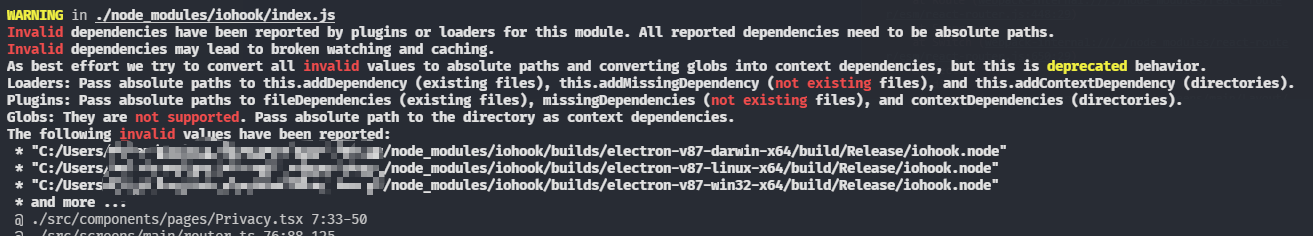 Invalid Dependencies Have Been Reported By Plugins Or Loaders For This Module All Reported 