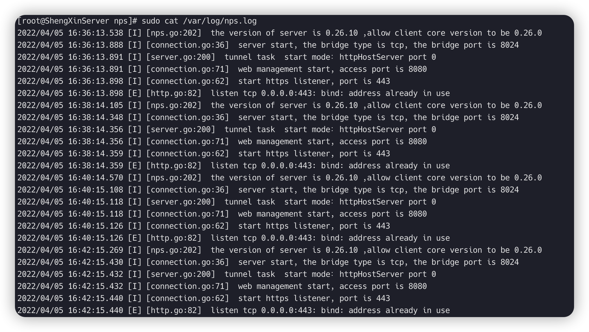 阿里云centos新装nps启动后无法访问管理端网页 · Issue 1036 · Ehang Ionps · Github 4946
