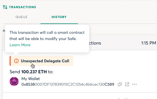 Create/add article about delegate calls to tooltip · Issue #3471 · 5afe/safe-react · GitHub