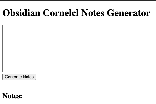 GitHub - KenWuqianghao/Obsidian-Cornell-Notes-Generator: Use LLM to ...