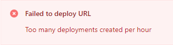 Keep hitting deploy rate limit · Issue #61 · denoland/deploy_feedback · GitHub