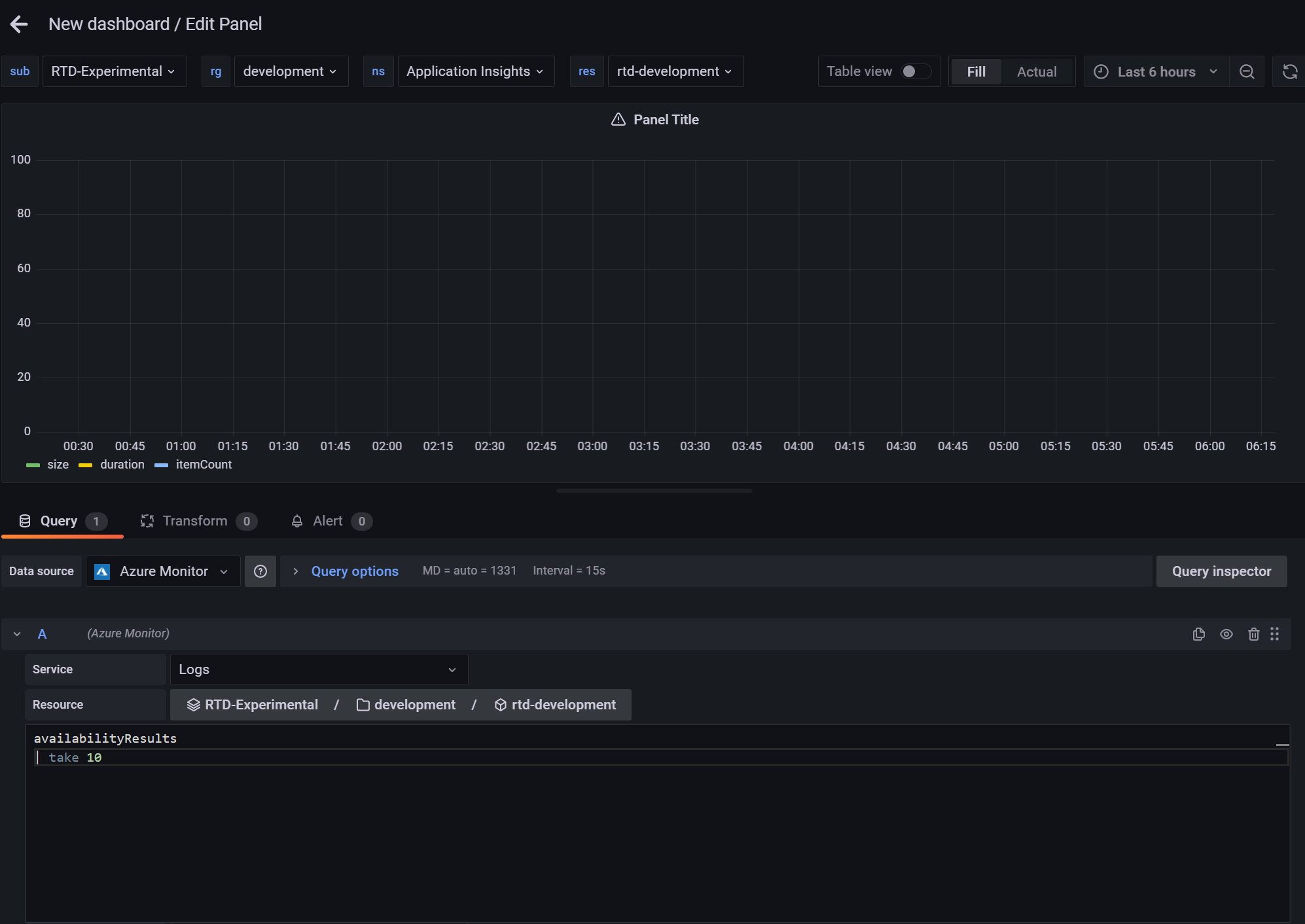 Azure Monitor DS: Logs resource picker does not have support for variables. · Issue #43618 ...