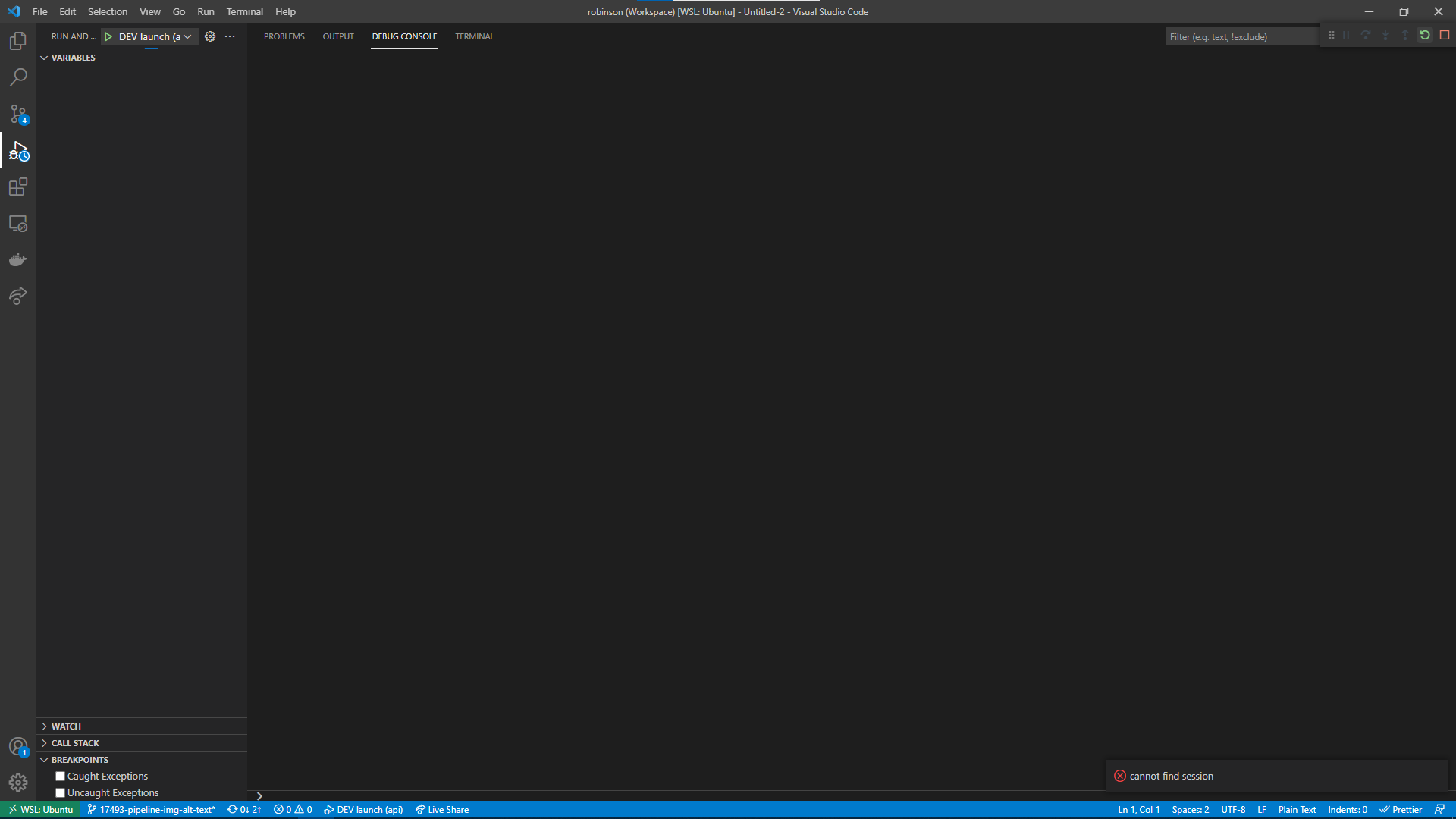 After javascript debugger can't find session it never shows as connected · Issue #136200 ...