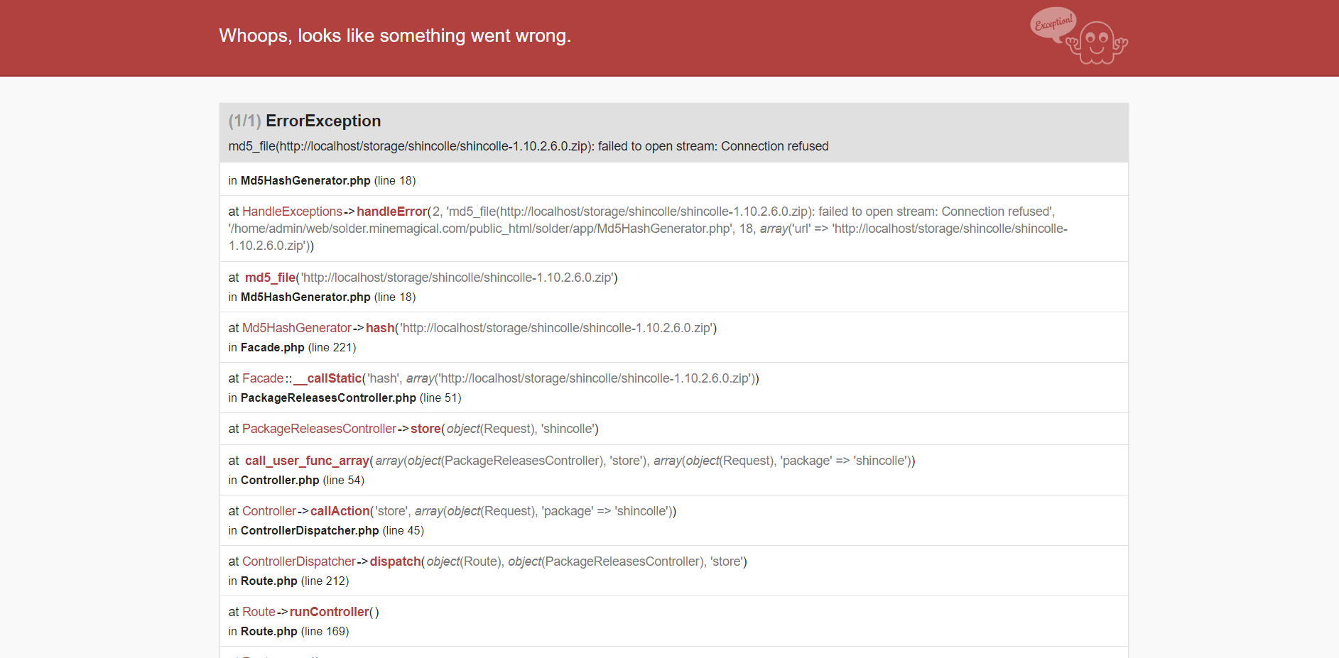 'MD5HashGenerator' Error · Issue #73 · TechnicPack/solder · GitHub
