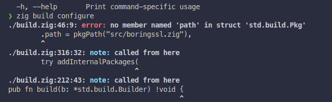 Repo Development Locally Running Zig Build Throwing Errors · Issue 7168