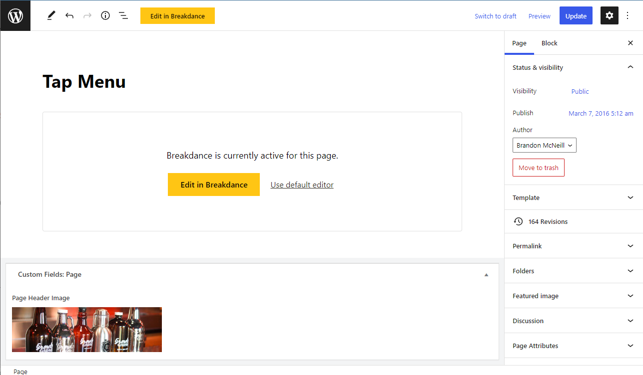 1.0 - Section Background Image from Custom Field No Longer Displays (Image Element also impacted ...
