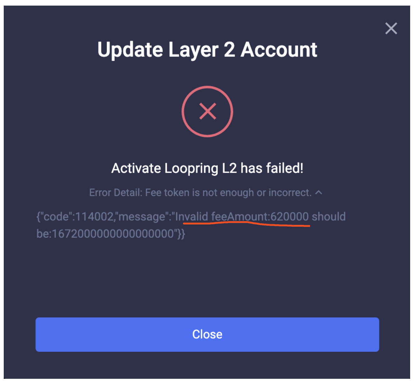 Failed To Activate Account Randomly · Issue 551 · Loopring Loopring Web V2 · Github
