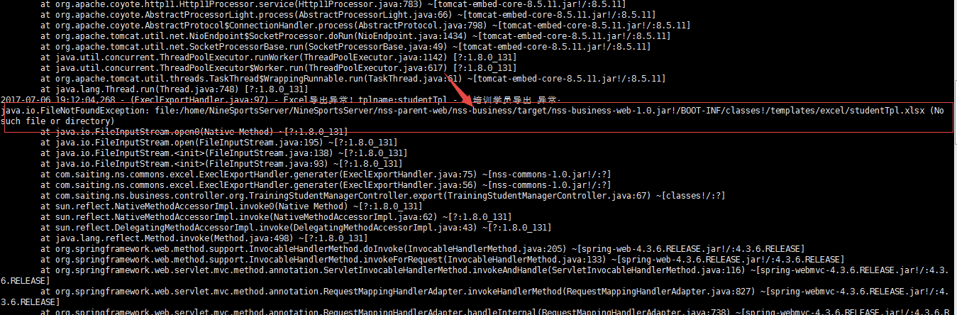 Java Spring Boot The File Can Not Be Read Use Jar Package When Starting Stack Overflow