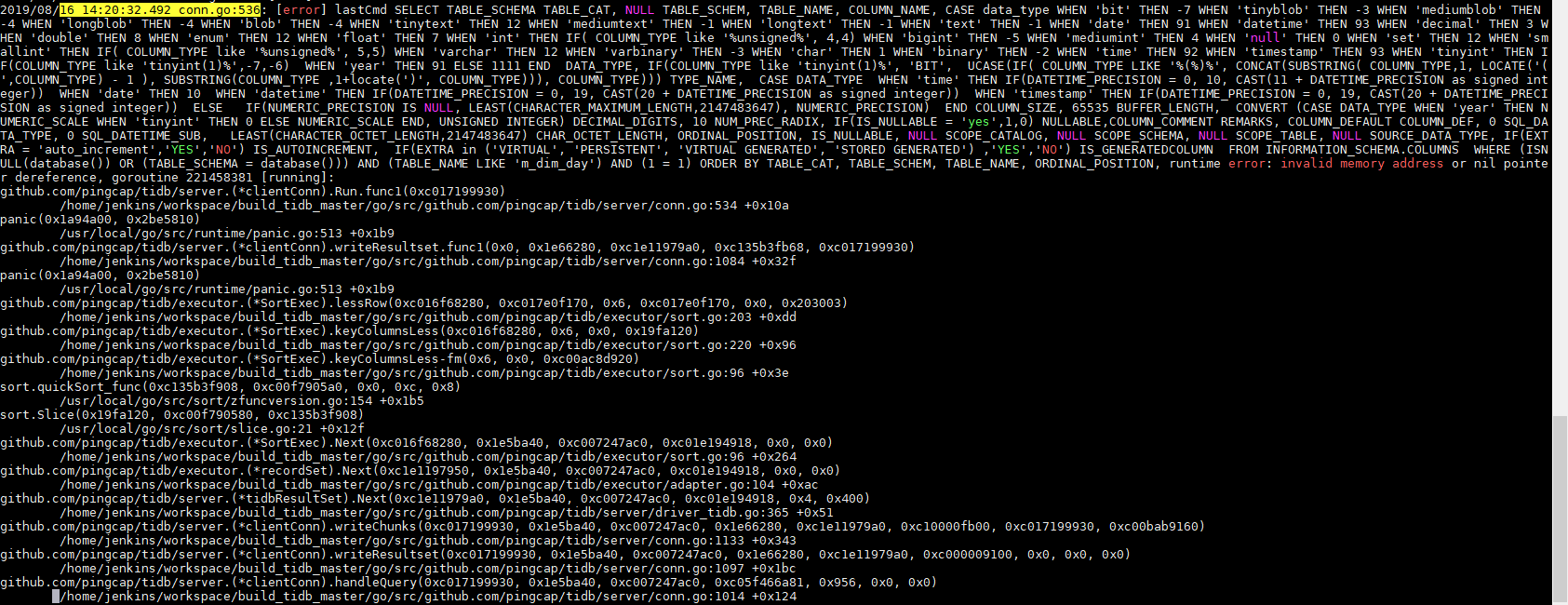 TiDB3.0 --- Error running sync step: Output of sync-fields-for-table! · Issue #9548 · metabase ...