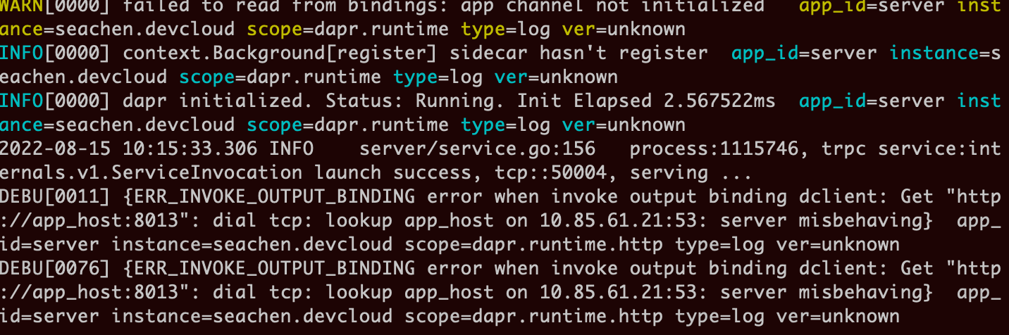 couldn't find output binding · Issue #265 · dapr/go-sdk · GitHub