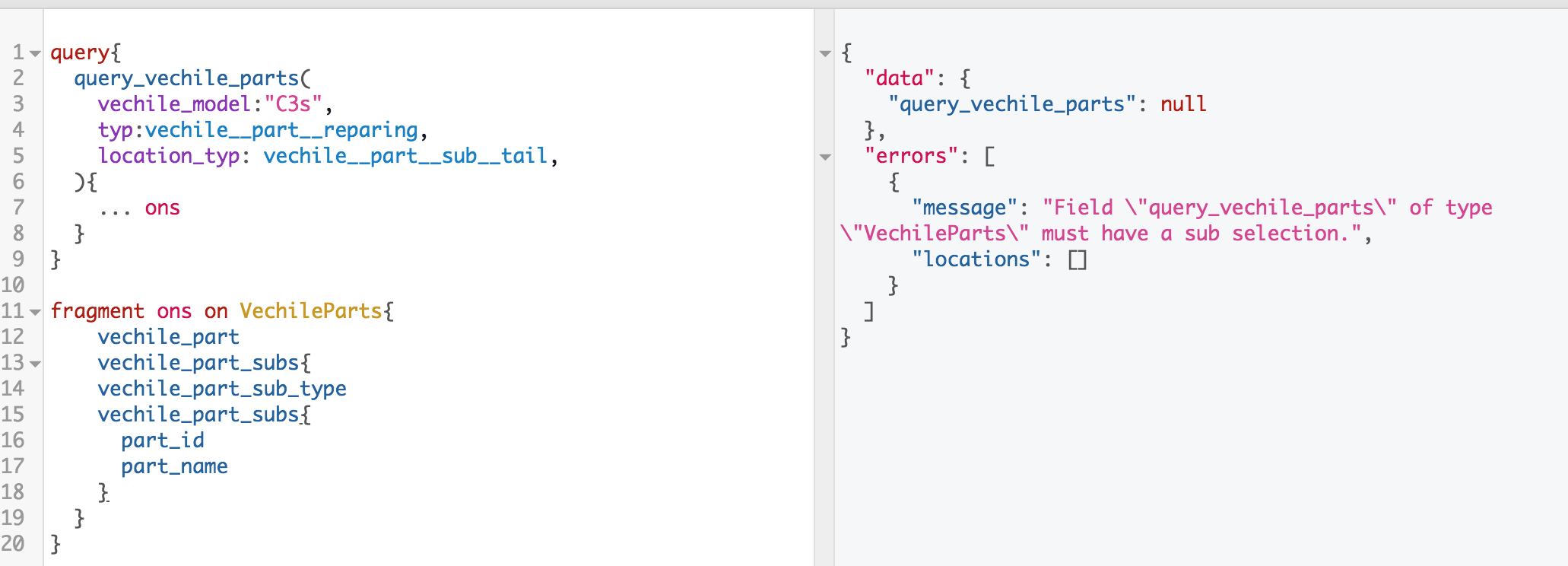 it maybe a bug for fragment usage · Issue #316 · graphql-go/graphql ...
