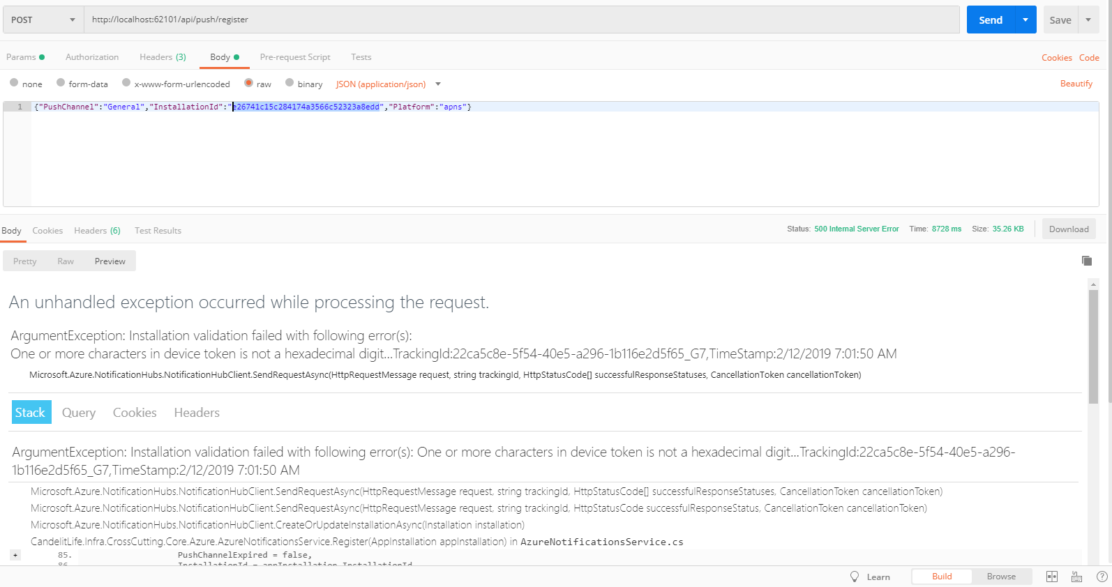 Invalid Apns Token Exception · Issue 28 · Azure Azure Notificationhubs Dotnet · Github