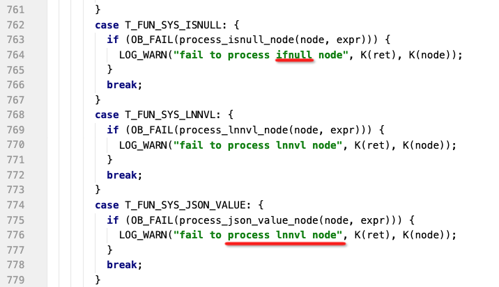[bug] Annotation Error In Ob Raw Expr Resolver Impl Cpp · Issue 1075 · Oceanbase Oceanbase