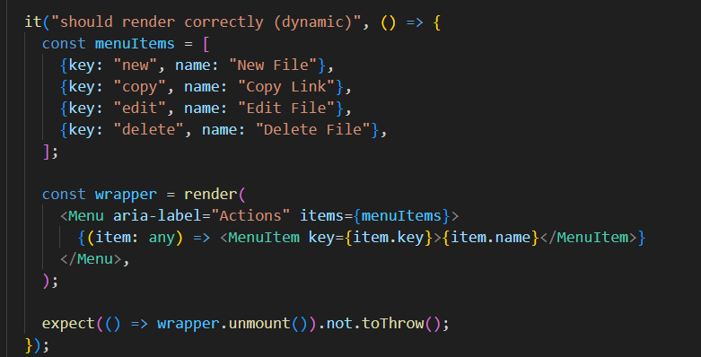 Bug Typescript Type Inference Is Not Working In Menu Component · Issue 1702 · Nextui Org