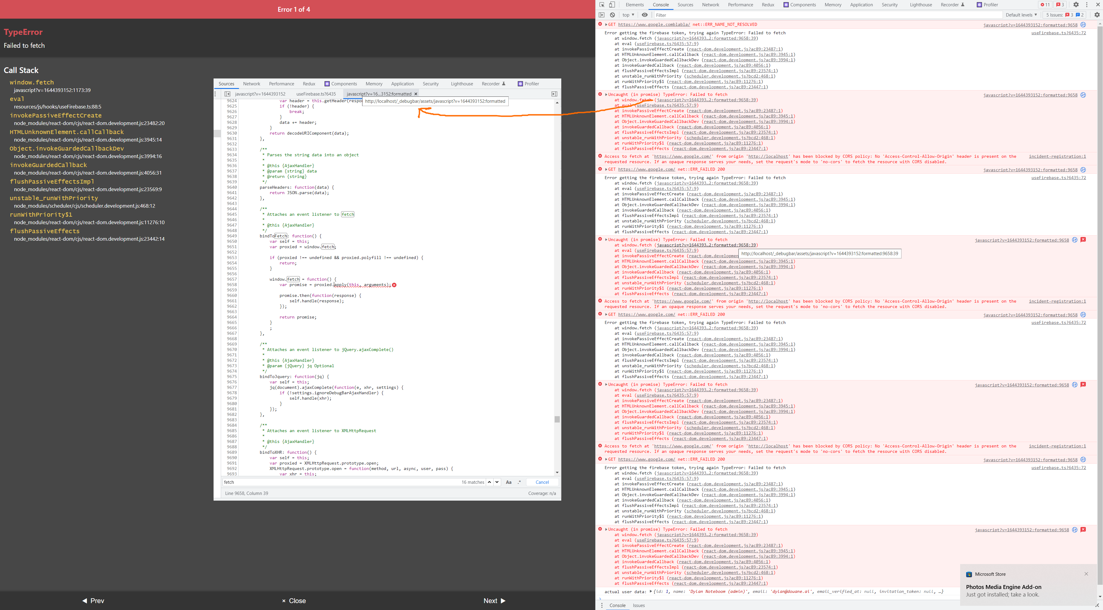Fetch errors uncaught · Issue #1311 · barryvdh/laravel-debugbar · GitHub