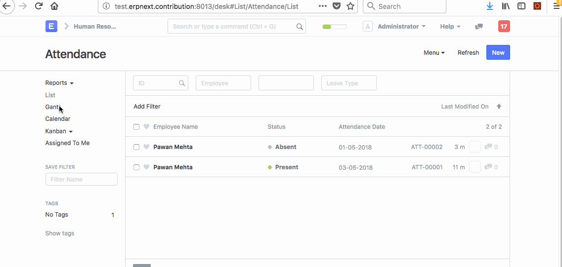 Add Calendar View To Attendance Doctype · Issue 13917 · Frappeerpnext · Github 7819