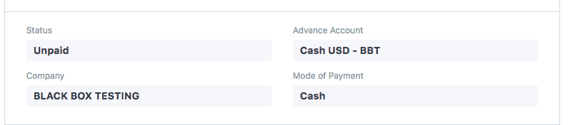 Error When Trying To Pay Employee Advance Claim In Foreign Currency · Issue 14261 · Frappe 