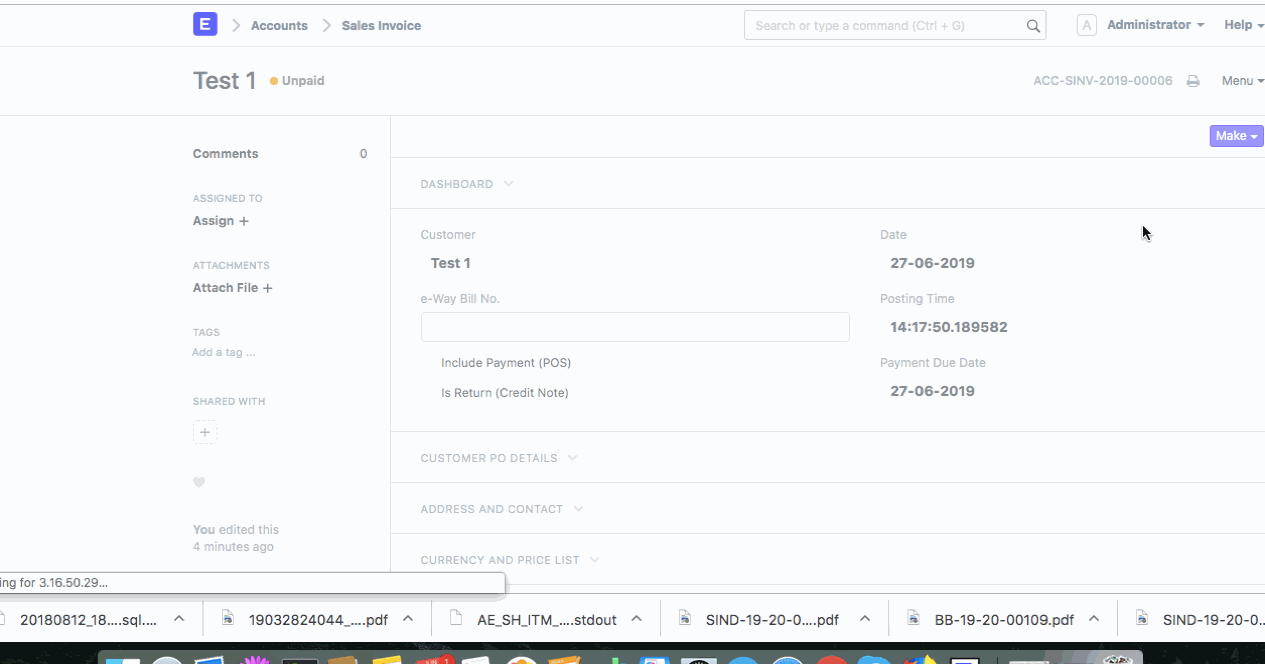 Overdue status on Invoice & Open status on Customer · Issue #8058 · frappe/erpnext · GitHub