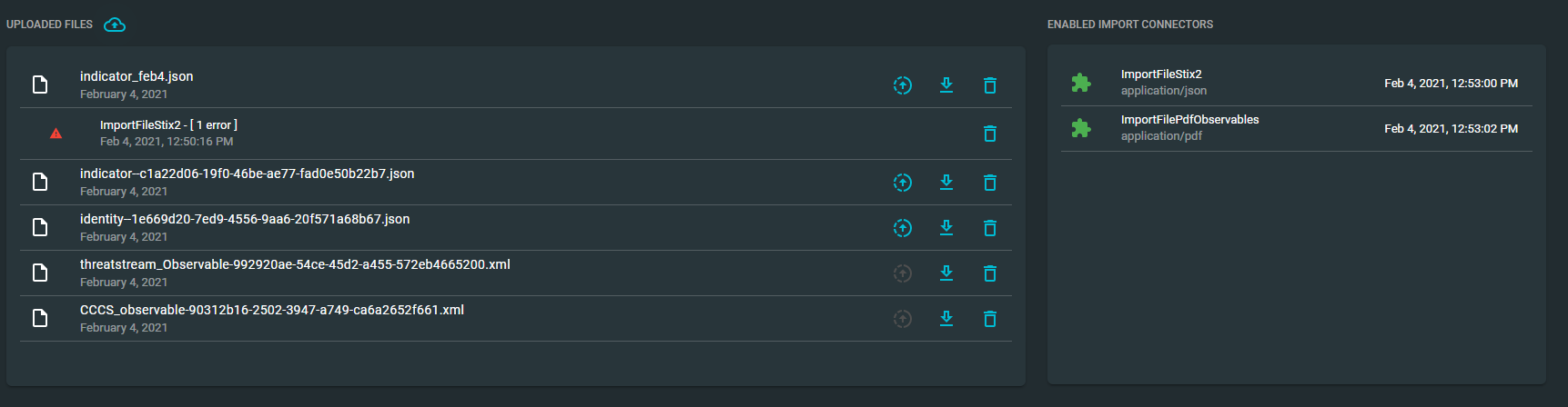 failed importing json file, connectors not working · Issue #1058 · OpenCTI-Platform/opencti · GitHub