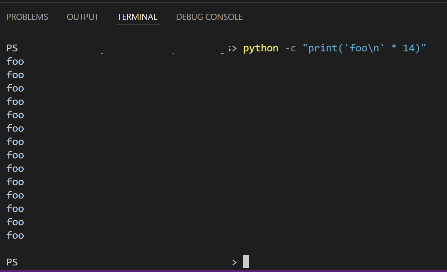 Terminal Loses Entered Command When Its Output Is Exact Terminal