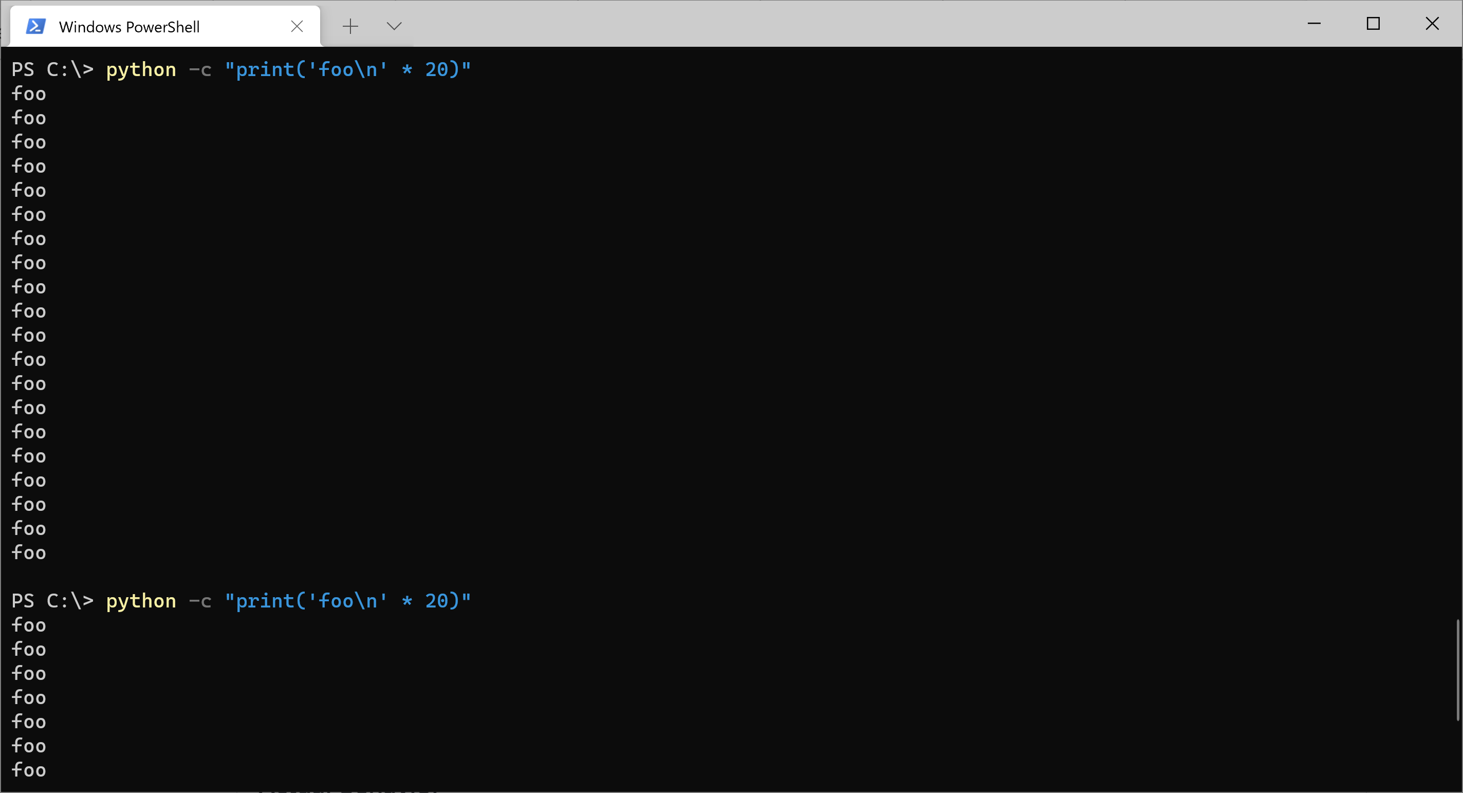 Previous Command Disappears From The Terminal Output When It Fills The