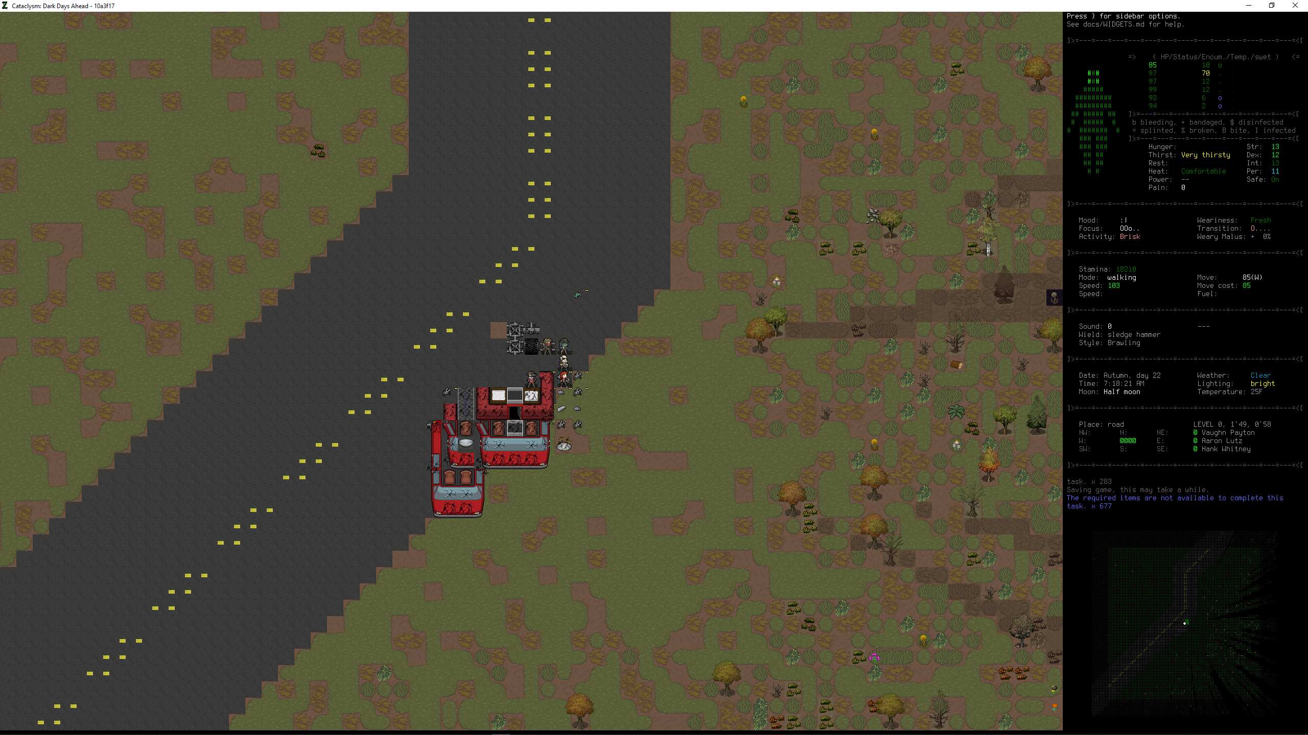 Npc's and My character enter infinite loop · Issue #62485 · CleverRaven/Cataclysm-DDA · GitHub