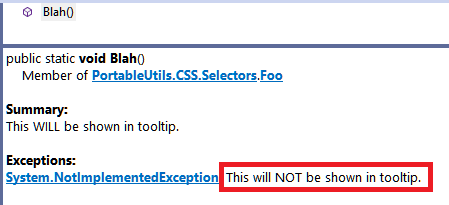 Intellisense tooltip should show docs from tag. · Issue #58140 · dotnet/roslyn · GitHub