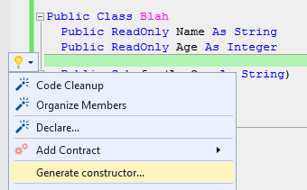 VB: "Rename tracking" doesn't work on parameters created via "Generate constructor". · Issue ...