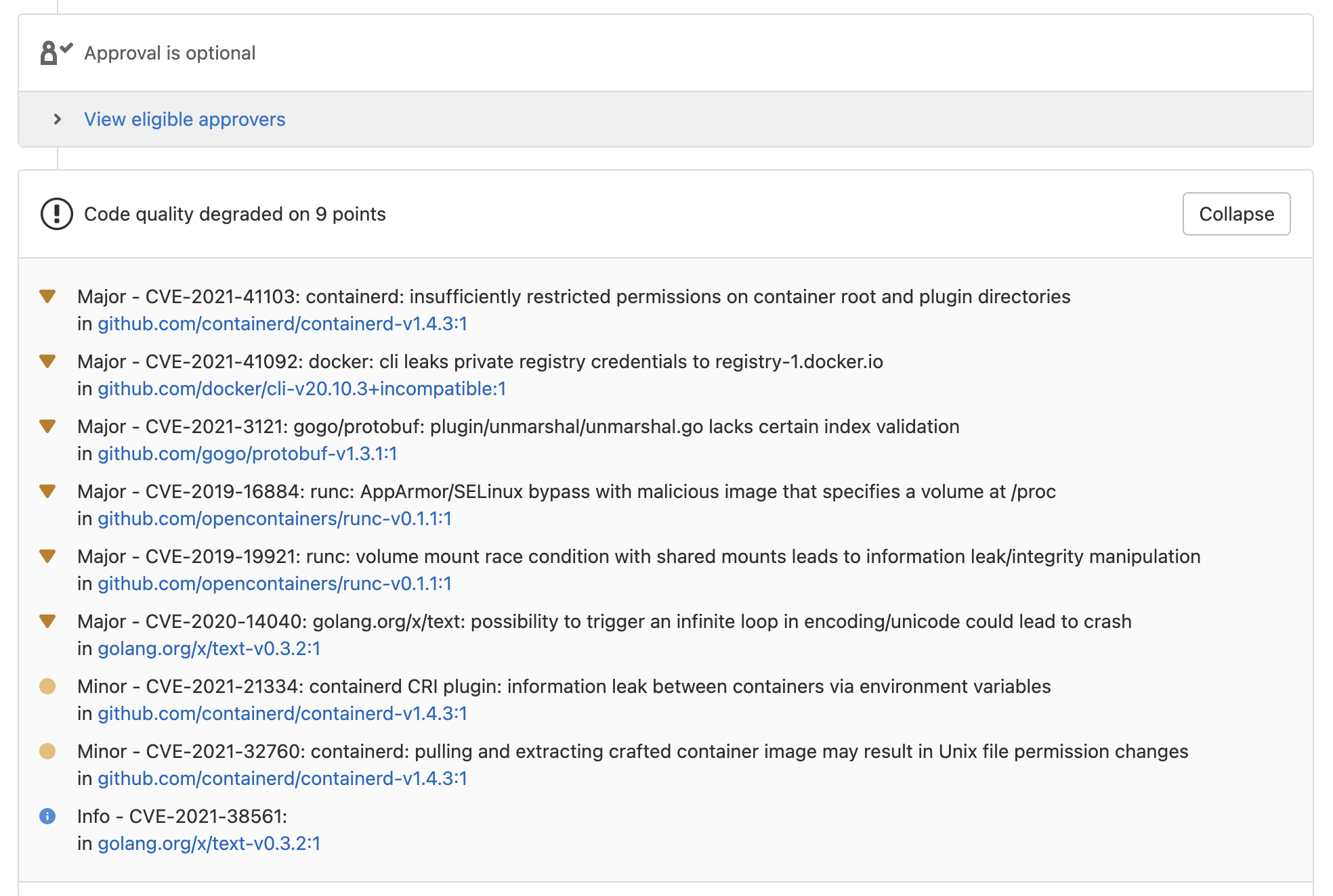 Missing fingerprint option in codequality template · Issue #1540 · aquasecurity/trivy · GitHub