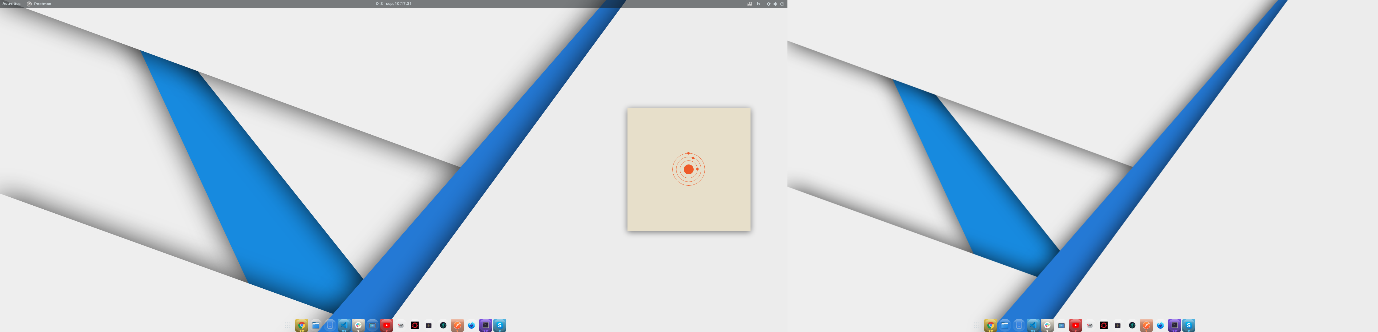 Postman App loader is not positioned in the center of primary screen ...
