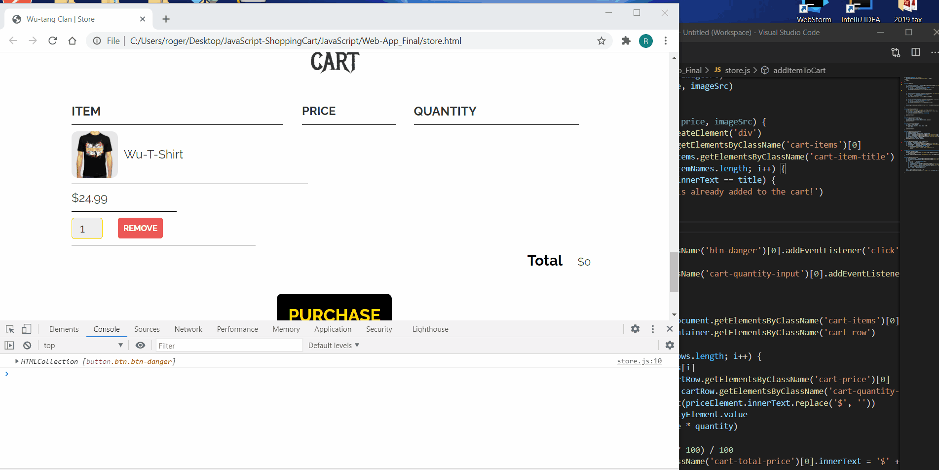 GitHub - rrich360/JavaScript-Web-Store-with-gif_demos: This project consist of HTML, CSS, and ...