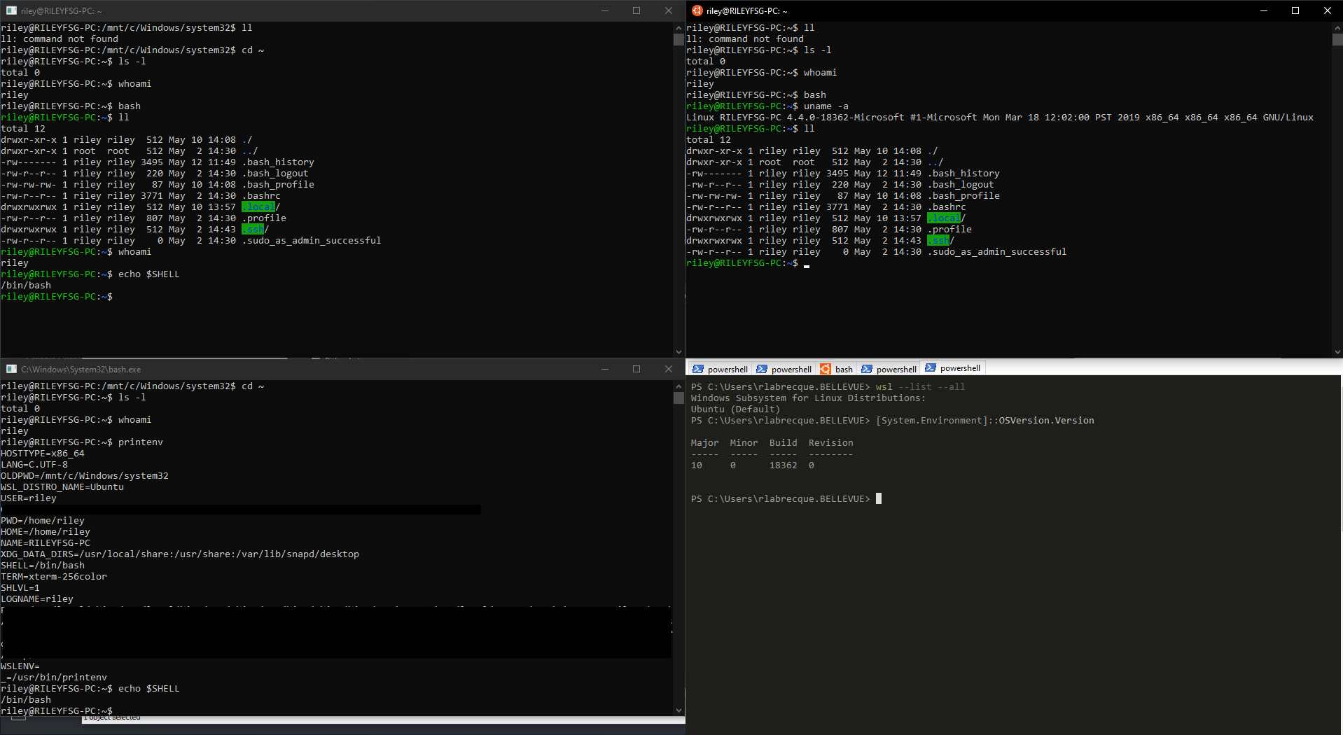 bash not set up correctly upon launch · Issue #4036 · microsoft/WSL · GitHub