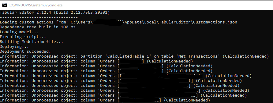 Deployment result messages in GUI · Issue #613 · TabularEditor/TabularEditor · GitHub