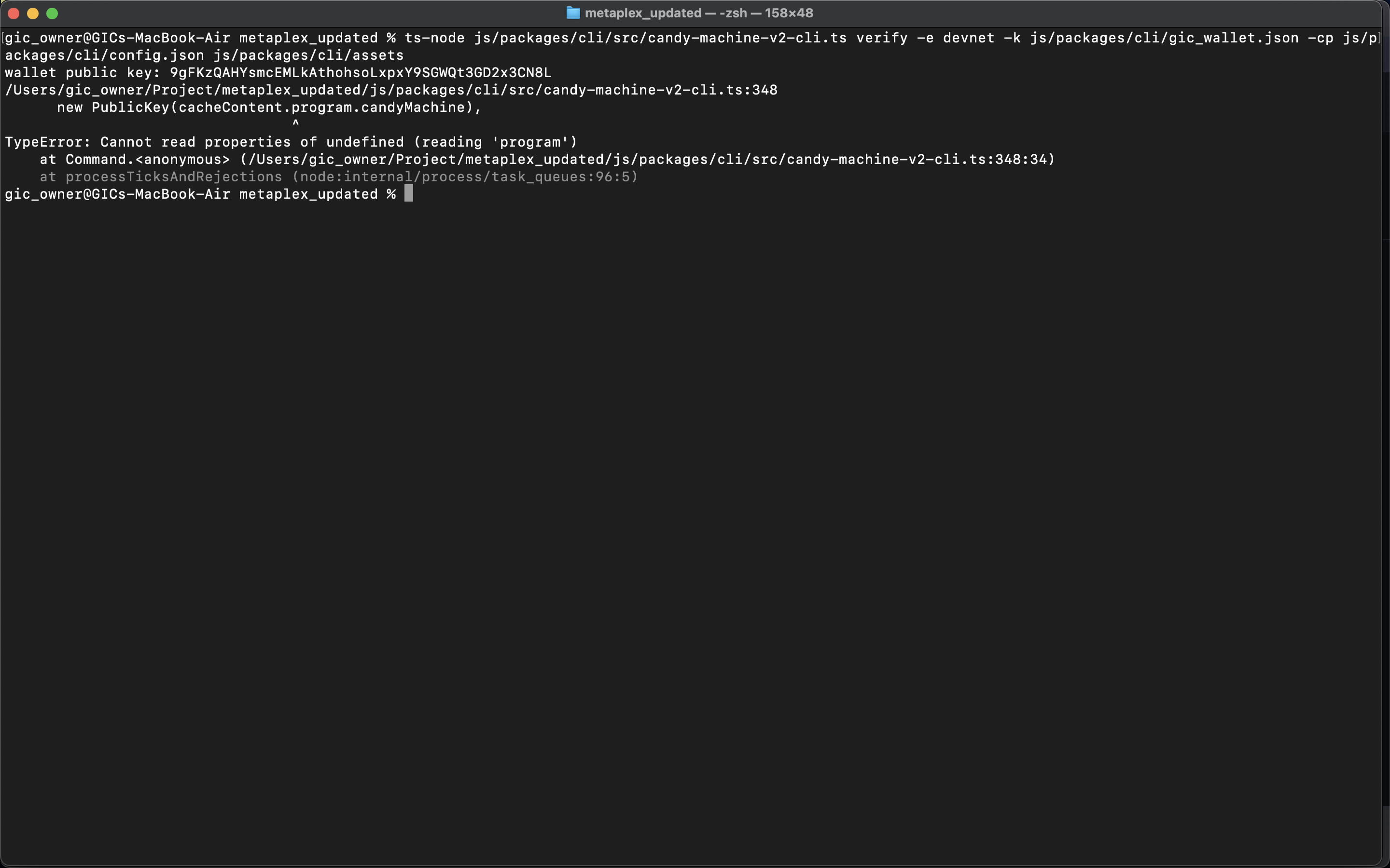 Can't verify CM v2 on Apple M1 · Issue #1325 · metaplex-foundation/metaplex · GitHub