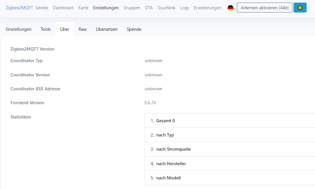 After updating to from 1.22.0 to 1.24.0 Frontend is empty/bugged ...